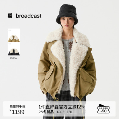 播短款休闲毛领羽绒服女冬季宽松时髦复古外套DDS4RD5253