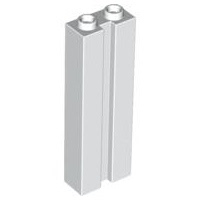 全新乐高LEGO正品零件配件MOC 88393 1x2x5 带槽砖 4582155 白色