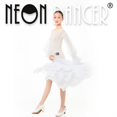 摩登舞新款国标舞表演服连衣裙