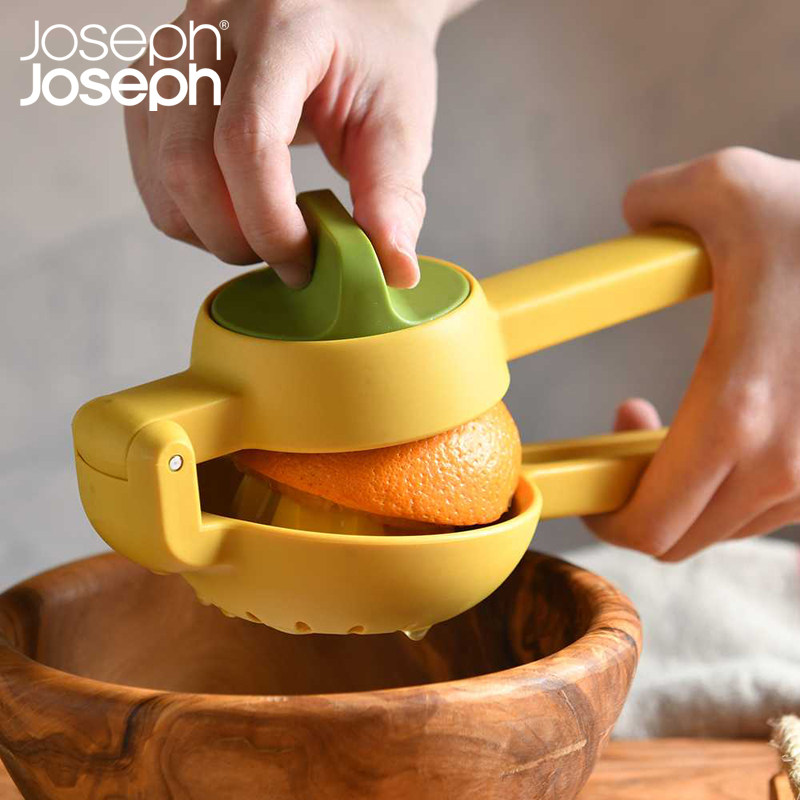 英国Joseph 便携式水果手动旋转榨汁器 不锈钢柠檬橙汁柑橘分离器
