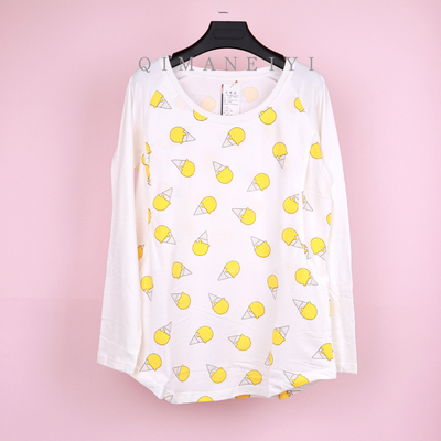 孕宜爽春秋长袖纯棉喂奶哺乳上衣