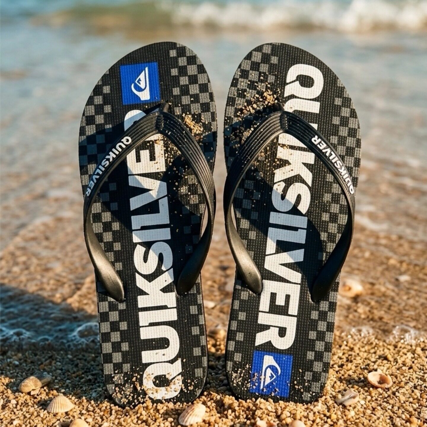 现货Quiksilver2026新款夏季男士橡胶耐磨人字拖冲浪休闲外穿凉拖