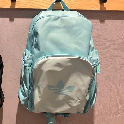 正品adidas阿迪达斯拼色运动休闲双肩包后背包男女通用JD5526