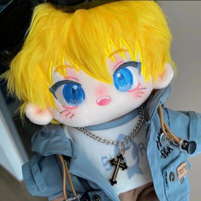 火影忍者鸣人20cm棉花娃娃高颜值超软毛绒公仔动漫同人周边玩偶