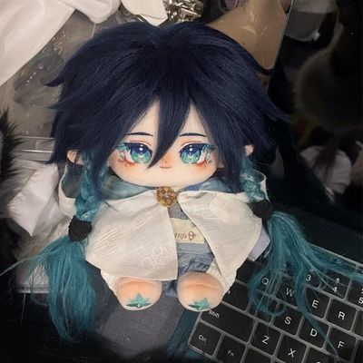 温迪属性20cm棉花娃娃二次元可换装毛绒公仔送朋友闺蜜礼物玩偶男