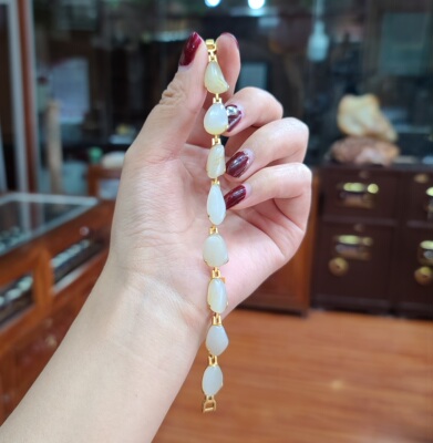 小石头和田玉镶嵌123古法