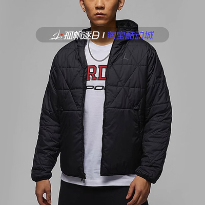 Jordan男子保暖连帽棉服夹克外套