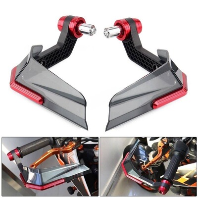 摩托车改装牛角挡风护手电动车手