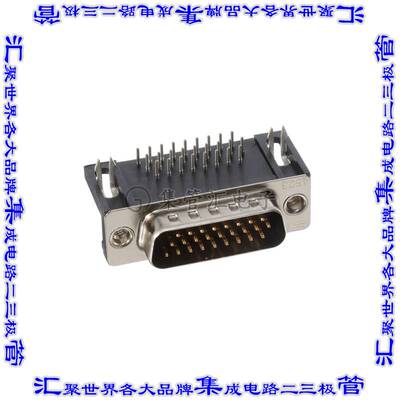 2311776-1 连接器接插件CONN D-SUB HD PLUG 26P R/A SLDR