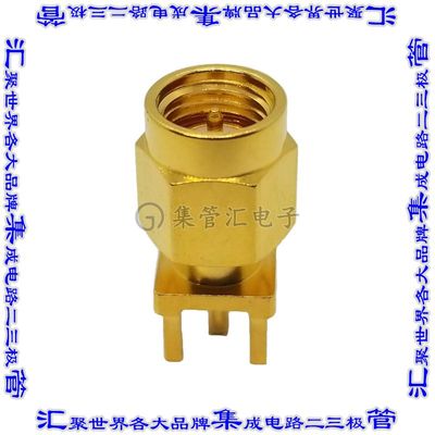 SASM54GT 连接器接插件CONN SMA PLUG PCB VERTICAL MOUNT