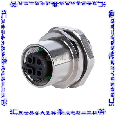 CDM1216-04D-FT-R16-67 连接器接插件M12 FEMALE PANEL MOUNT,SOL