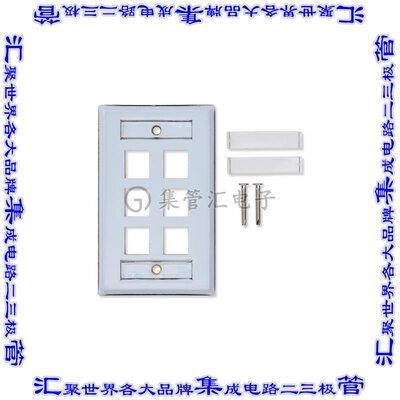 AX104231 连接器接插件KCONN FACEPLATE 2-P SSTEEL