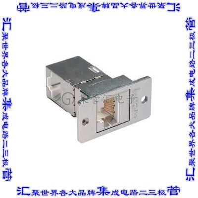 ECF504-SR6A 连接器接插件CAT6A RJ45 SHD RA PNL CPLR KIT