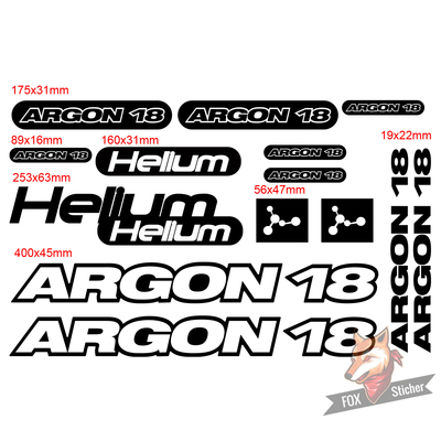 自行车架改装 ARGON 18 轻量化装饰贴纸多种尺寸防水防晒多色可选