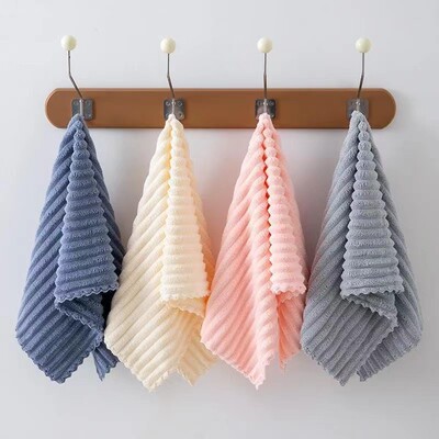 ral Fleece Towel 4 Towel Cut Edge Towel Absorbent Not Easy T
