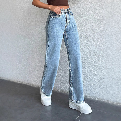 Women's 2026 High Waist Straight Loose Casual Long Pants