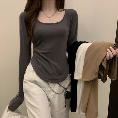 T-shirt Women's rendy Ins Irregular Slim Student Casual Shor