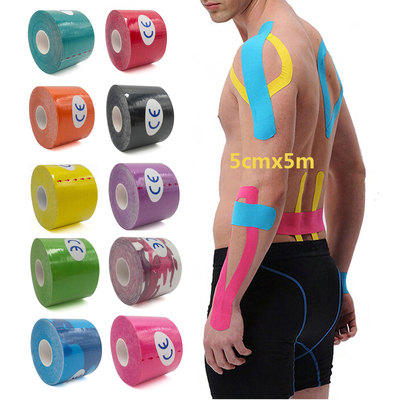 5M Lenght Elastic Kinesiology Tape Gym sports Knee Muscle Pr