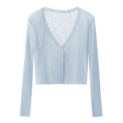 Thin Ice Silk Sweater For Women, Sun Protection Cardigan, Sh