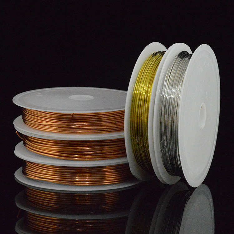 0.25 0.3mm铜丝线 铜丝diy穿珠引线手工工艺品线首饰定型金属铜线