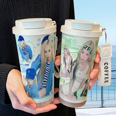 aepa金冬天创意保温杯不锈钢吸管