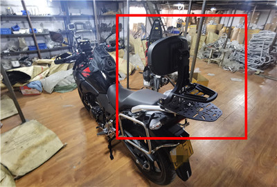 DL250摩托车改装多功能折叠靠背