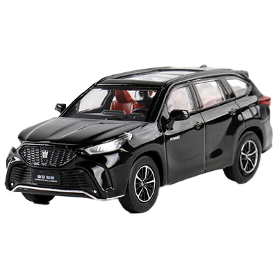 JKM 1:64金属仿真丰田汉兰达XSE小汽车模型玩具合金底摆设模型