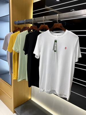 男女百搭圆领短袖T恤衫潮