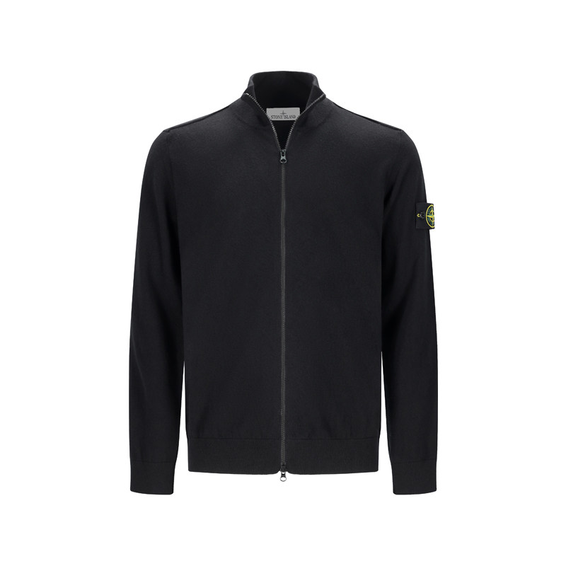 Stone Island石头岛男士拉链立领羊毛衫针织衫开衫银泰百货300095