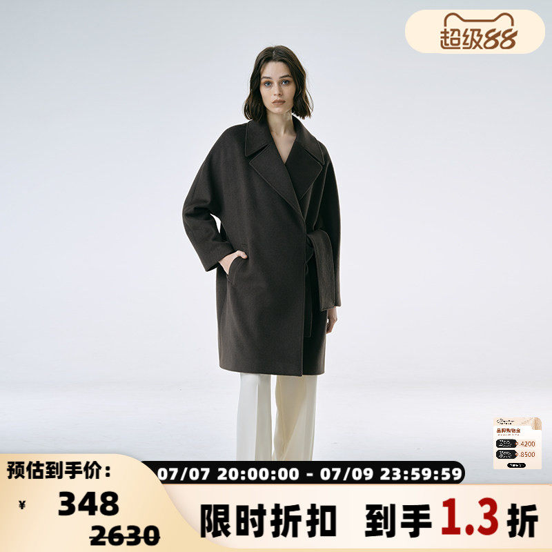 INSPIRE&STORIES 知性优雅女士日常通勤简约休闲毛呢大衣外套