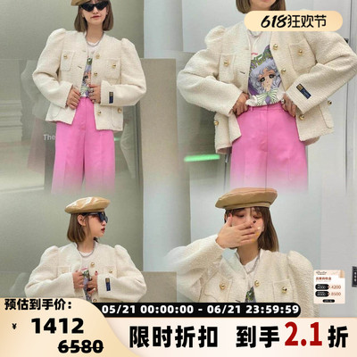 Pushbutton 春秋款女士小香风外套夹克银泰百货精品 301596