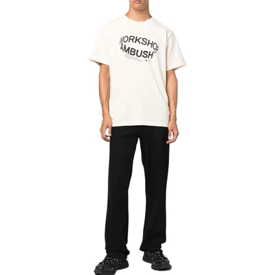 AMBUSH 纯棉男士字母印花圆领短袖T恤上衣银泰百货 301596