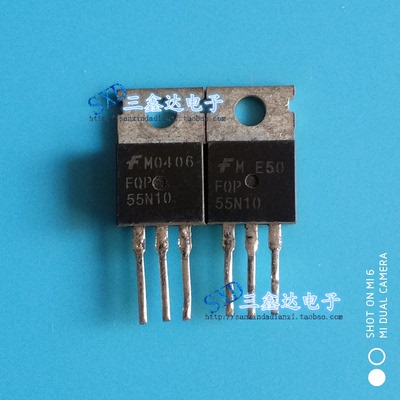 FQP55N10 55N10进口原装拆机MOS场效应管TO-220 55A100V 质量保证