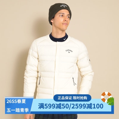 卡拉威高尔夫羽绒服男轻量防泼水