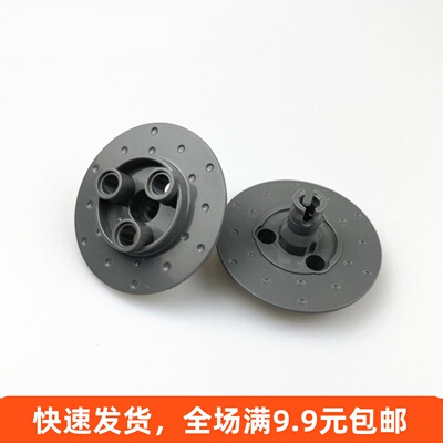 兼容乐高 35189国产拼插积木散件 科技MOC配件 刹车制动盘 深灰色