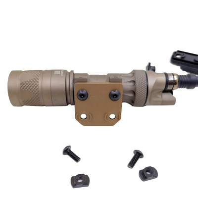 M300 M600系列战术手电筒底座替换件CNC航空铝加工 阳极硬氧处理