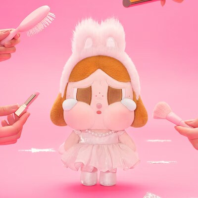POPMART泡泡玛特Crybaby Shiny Shiny系列哭娃潮玩毛绒公仔