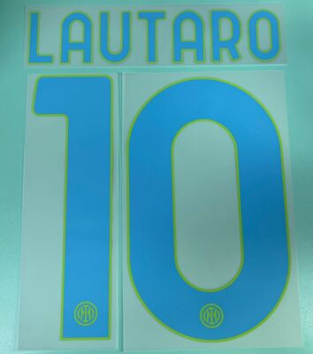 2021-22 年度 國際米蘭 第二客場 原裝印號 LAUTARO BARELLA