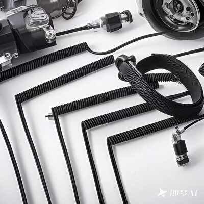 ISO6722连续阻尼控制减振器电磁阀感应信号弹簧电线2芯耐耐高高温