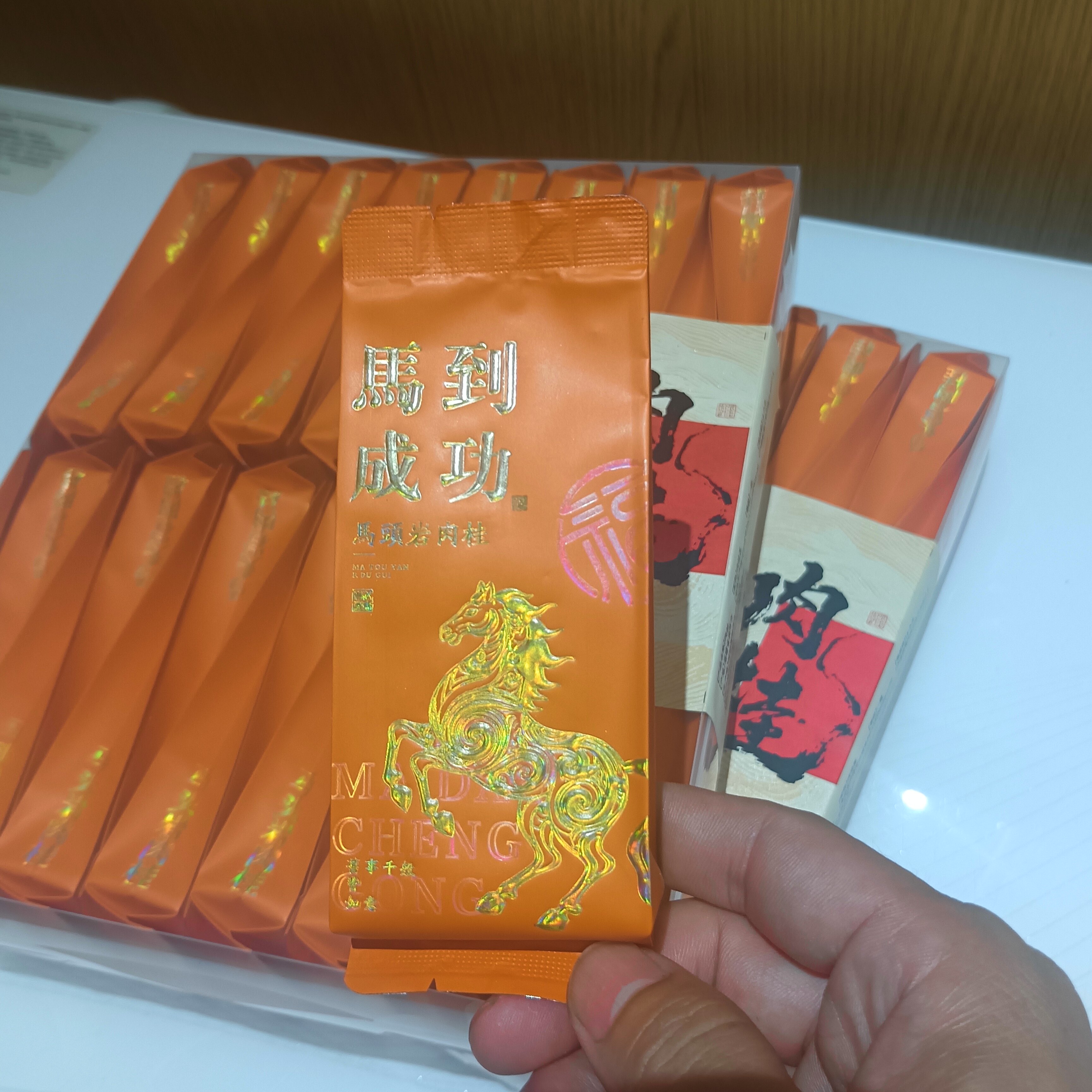 福建岩茶果香肉桂60小包盒装商用办公茶500g武夷岩茶肉桂茶叶盒装