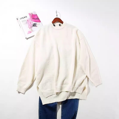 晓 外贸女J003 舒展 日常造型轻松搞掂 轻暧开叉款廓形针织~A1837