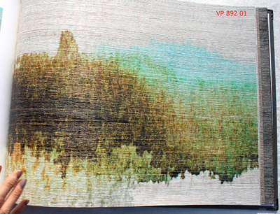 法国Elitis进口无纺肌理水墨抽象人头壁画VP89101 89102 VP89001
