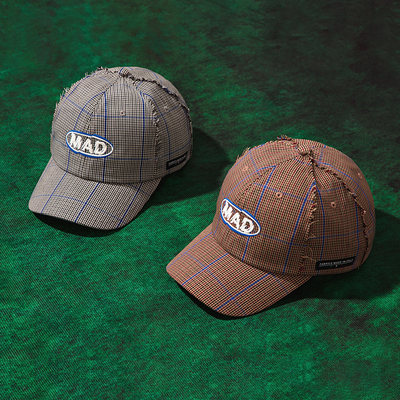 theMADHATcher千鸟格棒球帽
