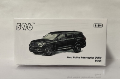 596 1/64合金车模仿真黑色福特探险者模型合金汽车模型萨博班SUV