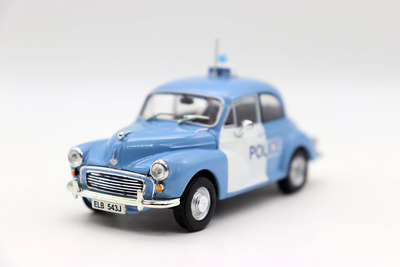 外贸1/43合金莫里斯迈诺警车模型