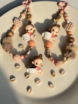 泡泡玛特正版萌粒Zsiga、星星人之各系列「嘎子姐」diy手机链合辑