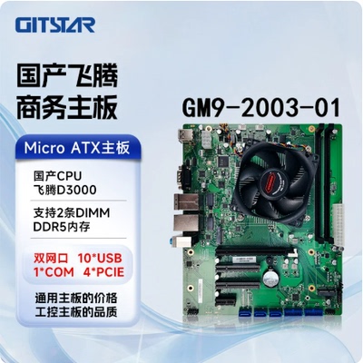 GITSTAR飞腾D3000八核台式主板