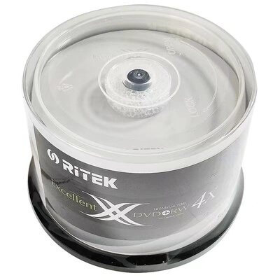 铼德(RITEK) X系列可擦写 DVD+RW 4速4.7G 空白光盘/刻录光盘