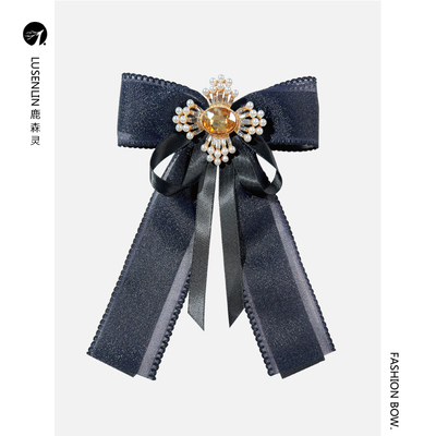 鹿森灵小香风蝴蝶结衬衫JK领结