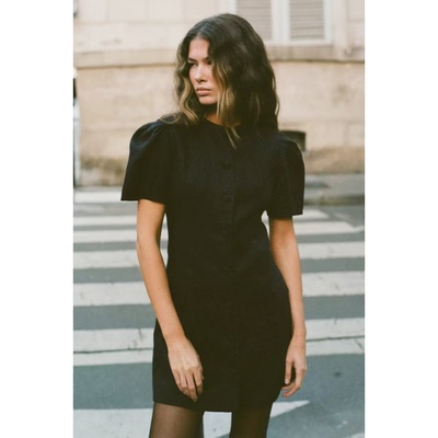 塔米家 RU*OR圆领纽扣短袖西装连身裙 两色可选 B3-4